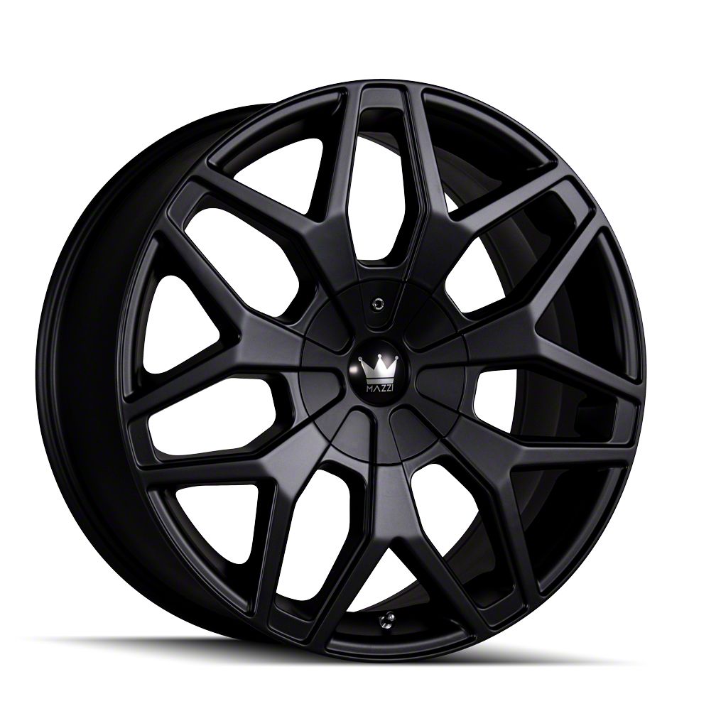 Mazzi RAM 1500 Profile Matte Black 5-Lug Wheel; 22x9.5; 18mm Offset 367 ...