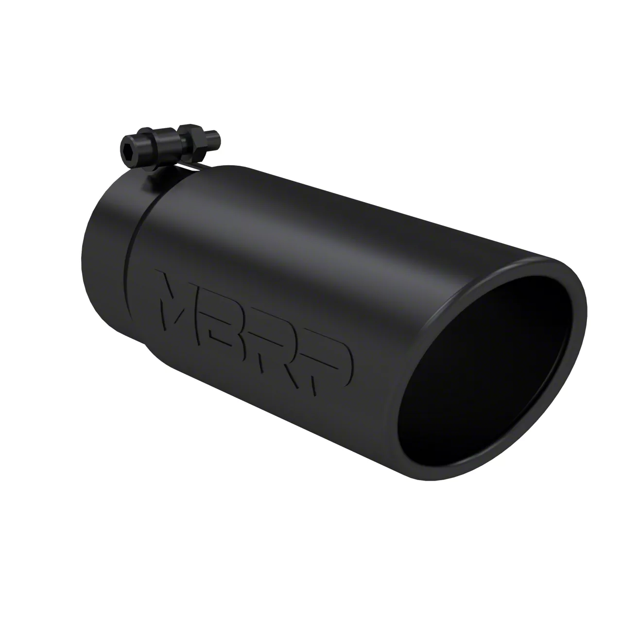 MBRP F-150 4-Inch Angled Rolled Exhaust Tip; Black T5112BLK (Fits 3.50 ...