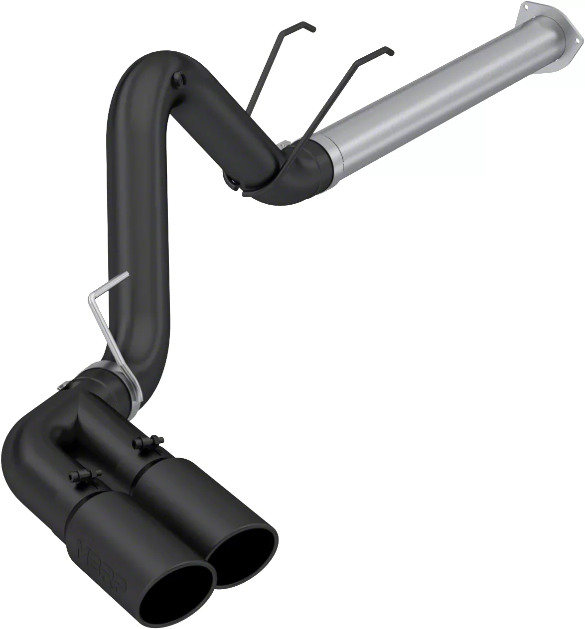 MBRP F-250 Super Duty Armor BLK Filter-Back Single Exhaust System; Side ...