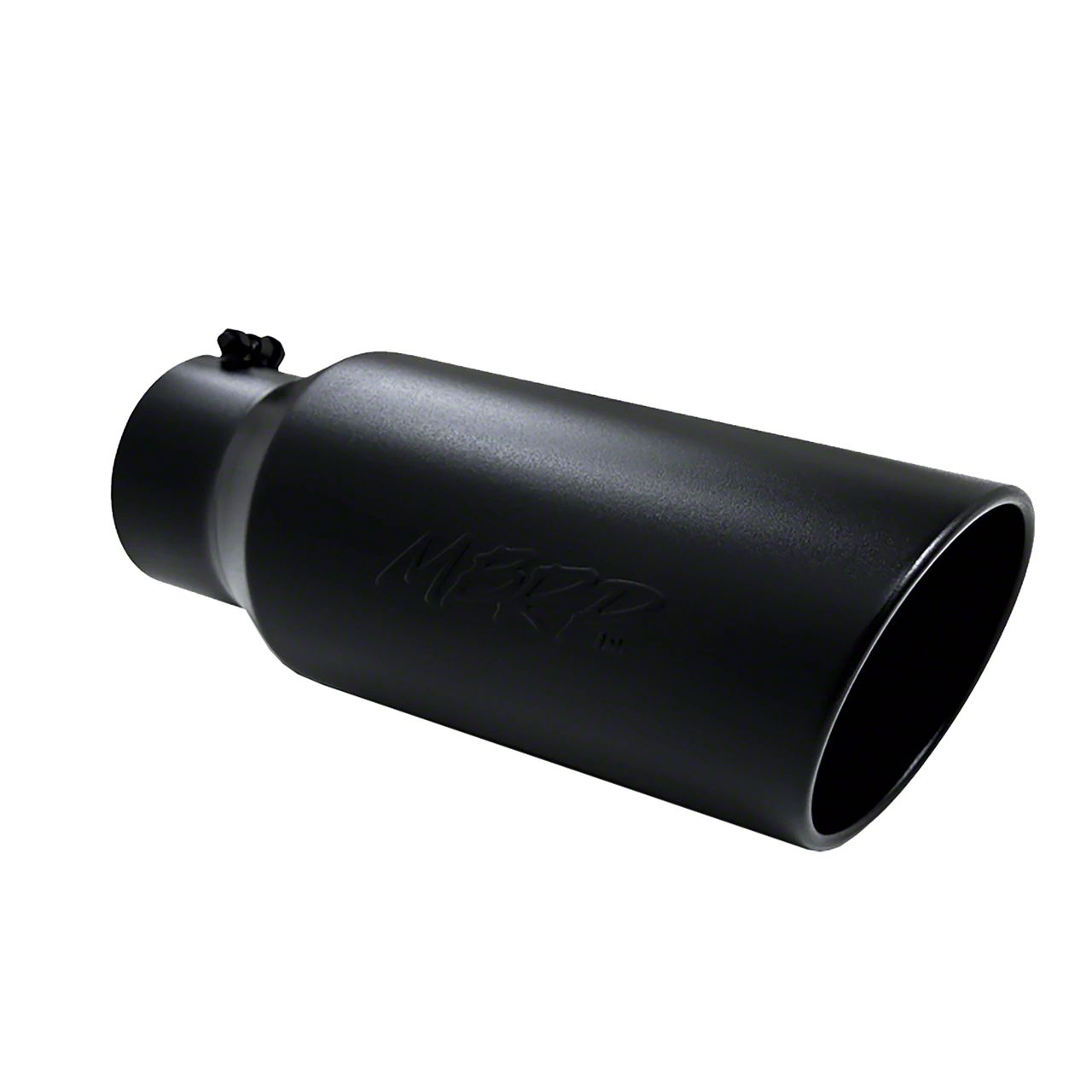 MBRP RAM 1500 7-Inch Black Angled Rolled End Exhaust Tip; 5-Inch ...