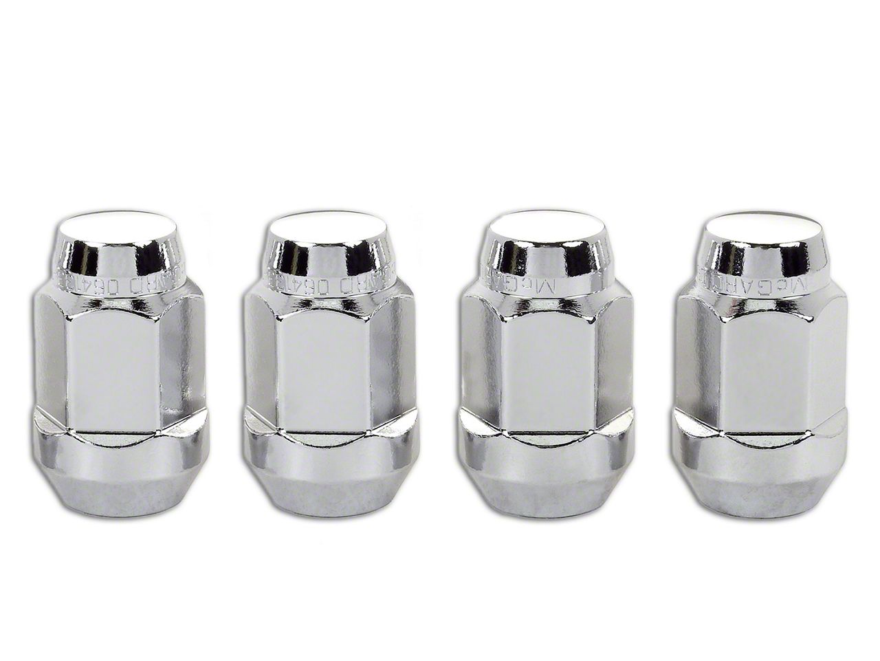 McGard F-150 Chrome Bulge Cone Seat Style Lug Nut Kit; 14mm x 1.5; Set ...