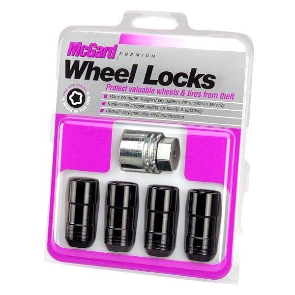 McGard Silverado 1500 Black Cone Seat Style Wheel Lock Set; M14 x 1.5 ...
