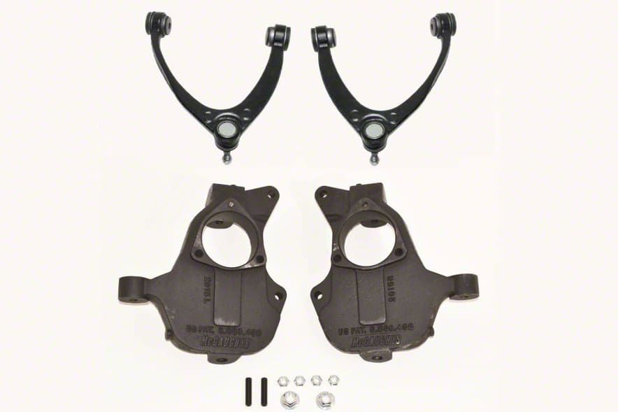 McGaughys Suspension Silverado 1500 2-Inch Drop Spindles with Upper ...