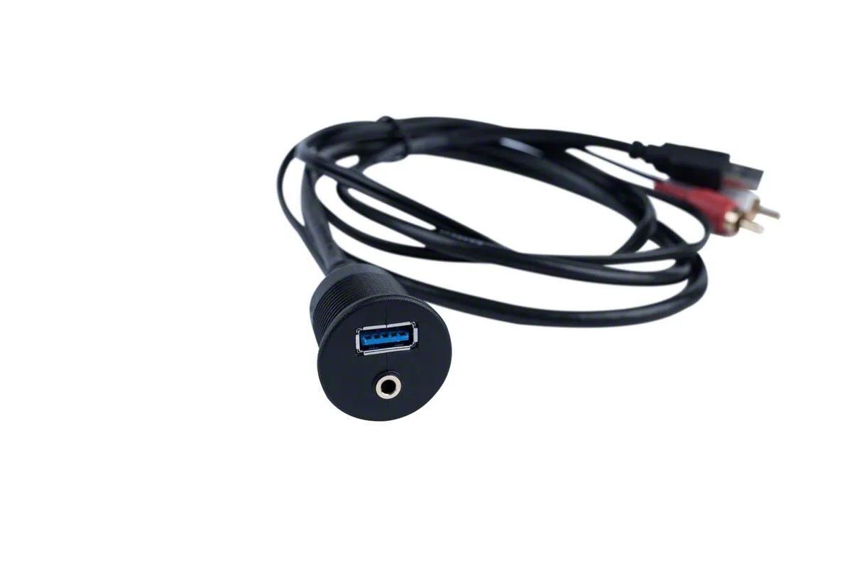 Memphis Audio RAM 3500 Panel Mount USB and 3.5 Aux Port MXUSBA ...