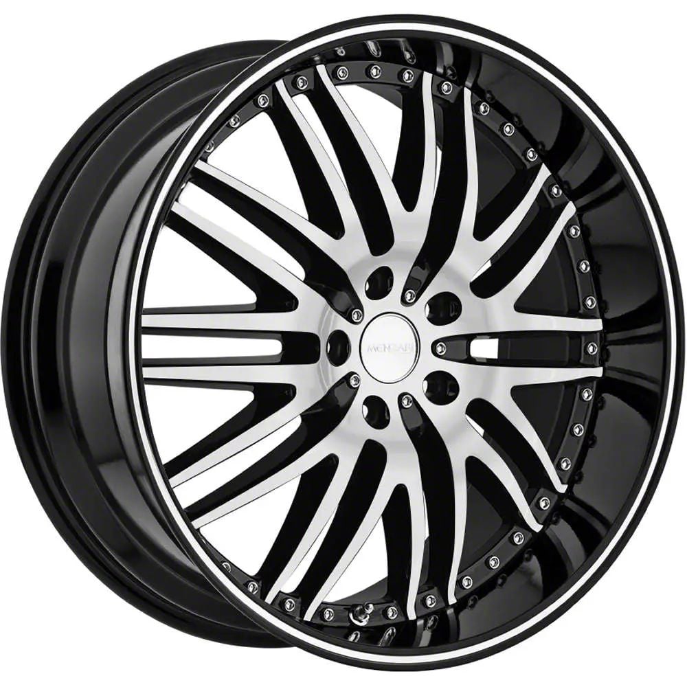 Menzari Dakota Z04 Gloss Black Machined 5-Lug Wheel; 18x8.5; 35mm ...