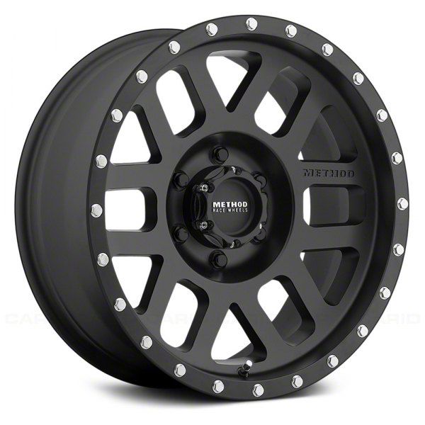 Method Race Wheels RAM 3500 MR306 Mesh Matte Black 8-Lug Wheel; 18x9 ...