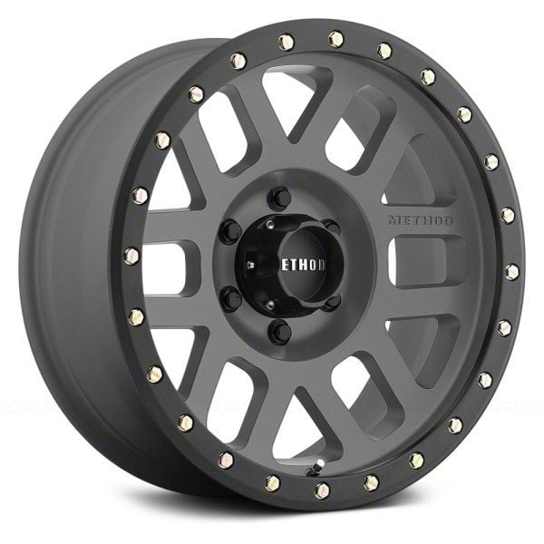 Method Race Wheels F-150 MR309 Grid Titanium with Matte Black Lip 6-Lug ...