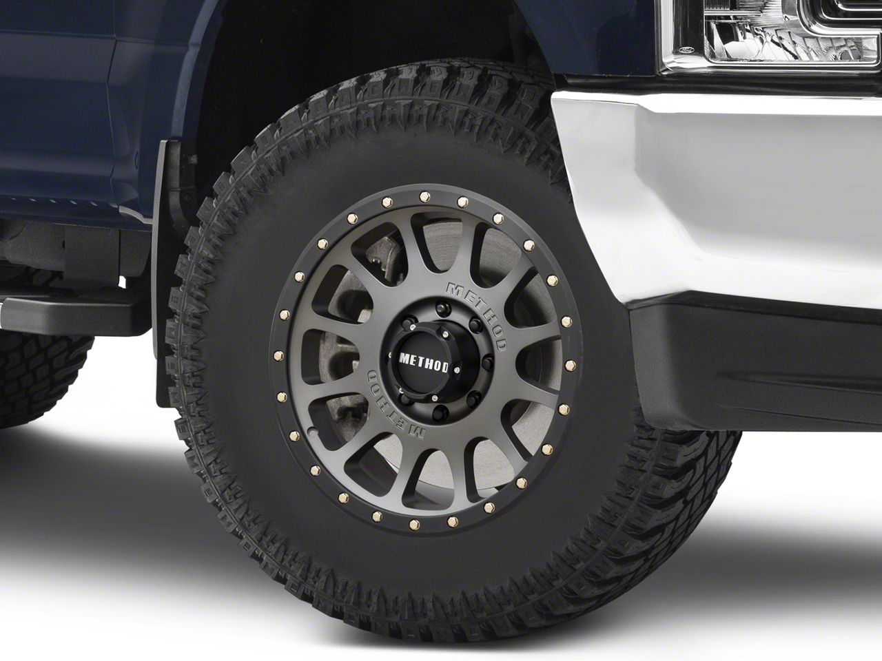 Method Race Wheels F-350 Super Duty MR305 NV Titanium with Matte Black ...