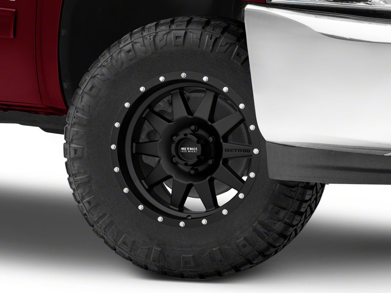 Method Race Wheels Silverado 1500 MR301 The Standard Matte Black 6-Lug ...