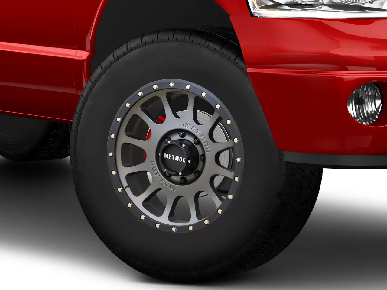 Method Race Wheels RAM 2500 MR305 NV Titanium with Matte Black Lip 8 ...