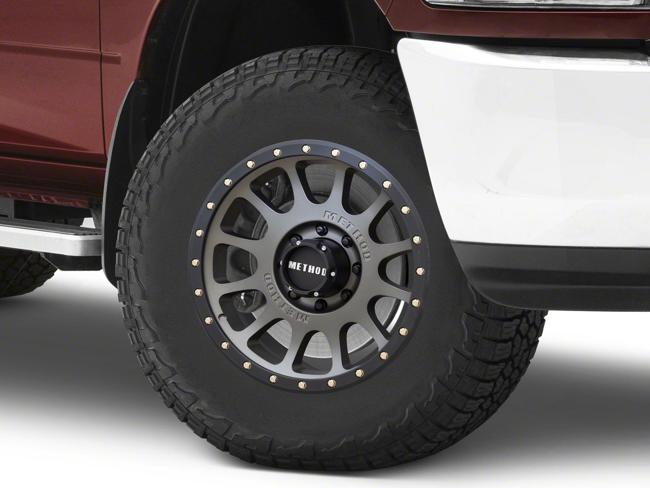 Method Race Wheels RAM 2500 MR305 NV Titanium with Matte Black Lip 8 ...