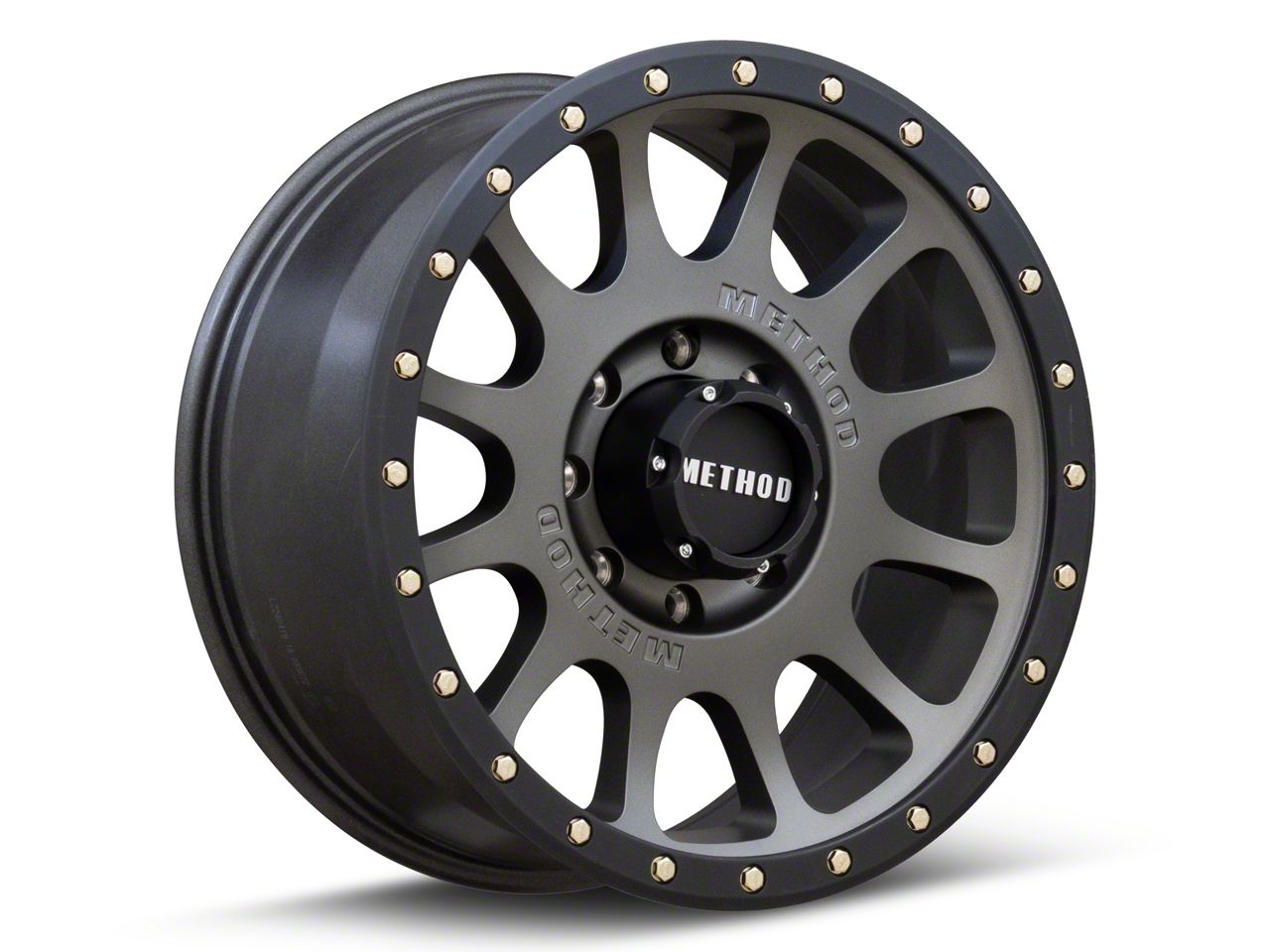 Method Race Wheels RAM 2500 MR305 NV Titanium with Matte Black Lip 8 ...