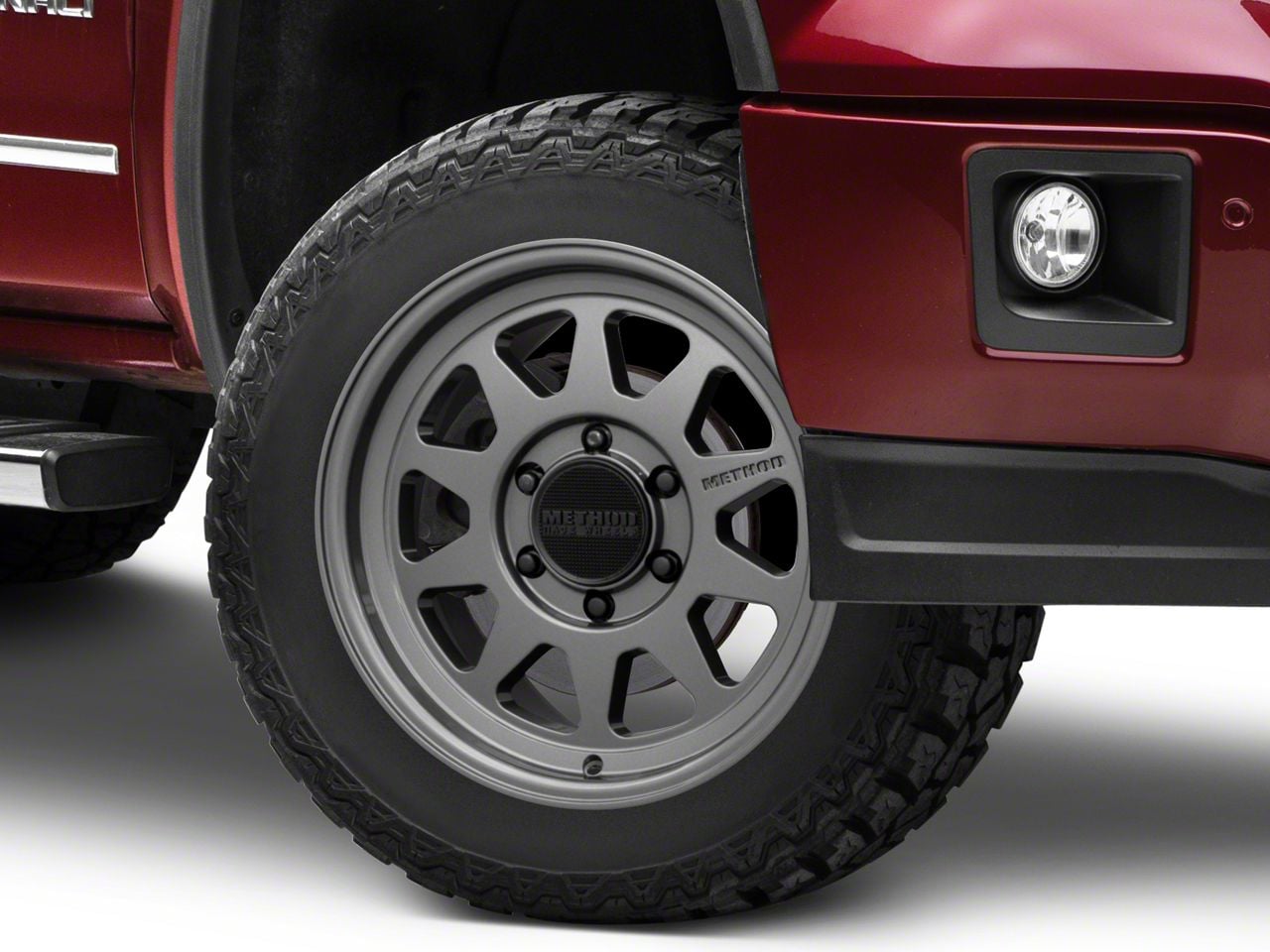Method Race Wheels Sierra 1500 MR316 Gloss Titanium 6-Lug Wheel; 20x9 ...
