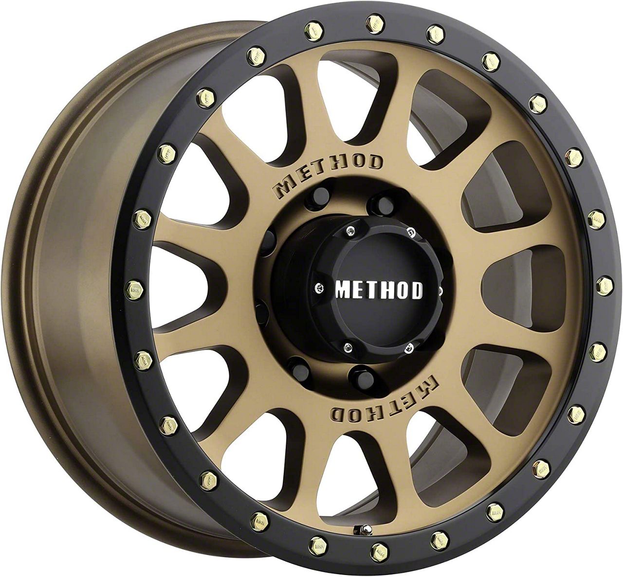 Method Race Wheels Silverado 2500 MR305 NV Bronze Matte Black Lip 8-Lug ...