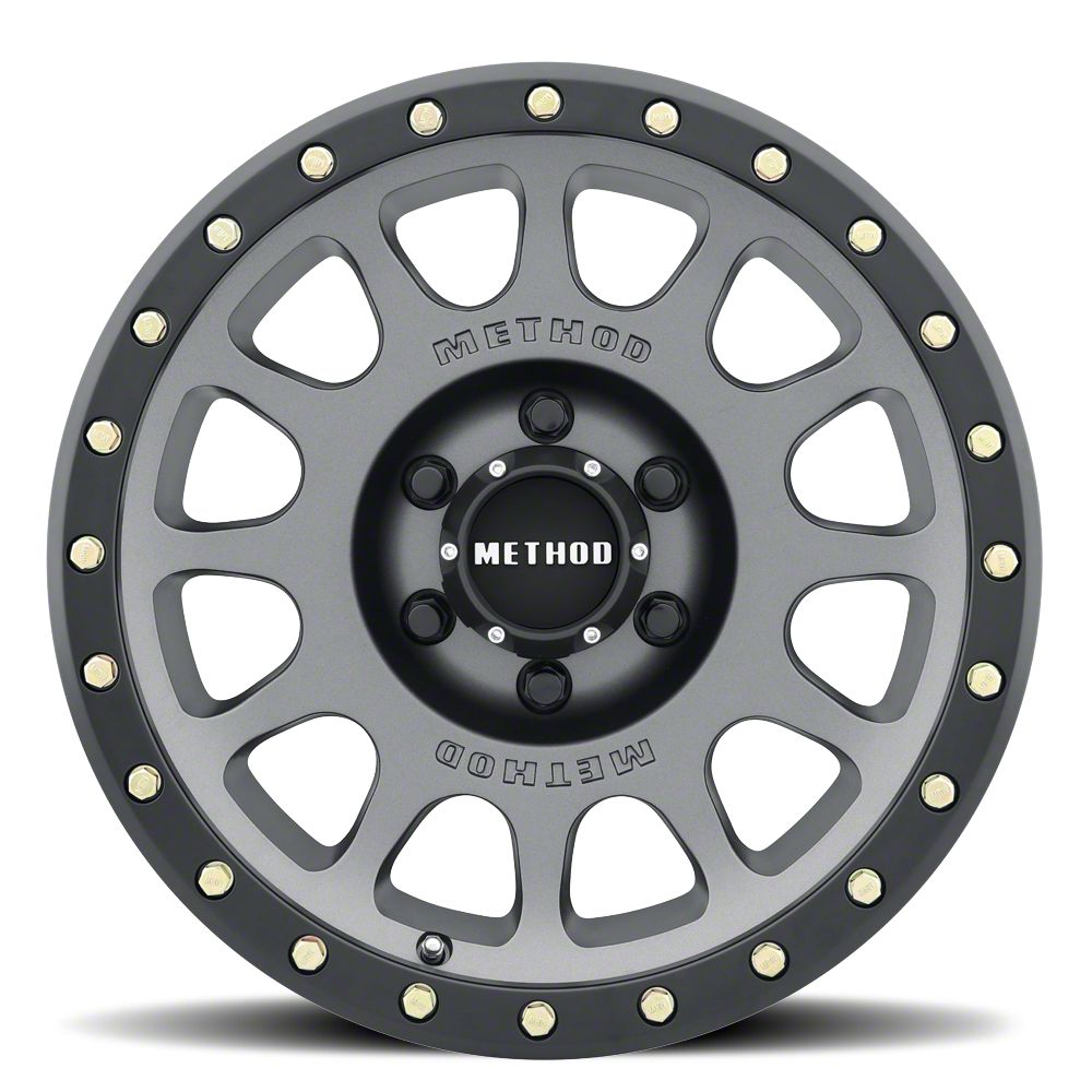 Method Race Wheels Ranger MR305 NV Titanium with Matte Black Lip 6-Lug ...