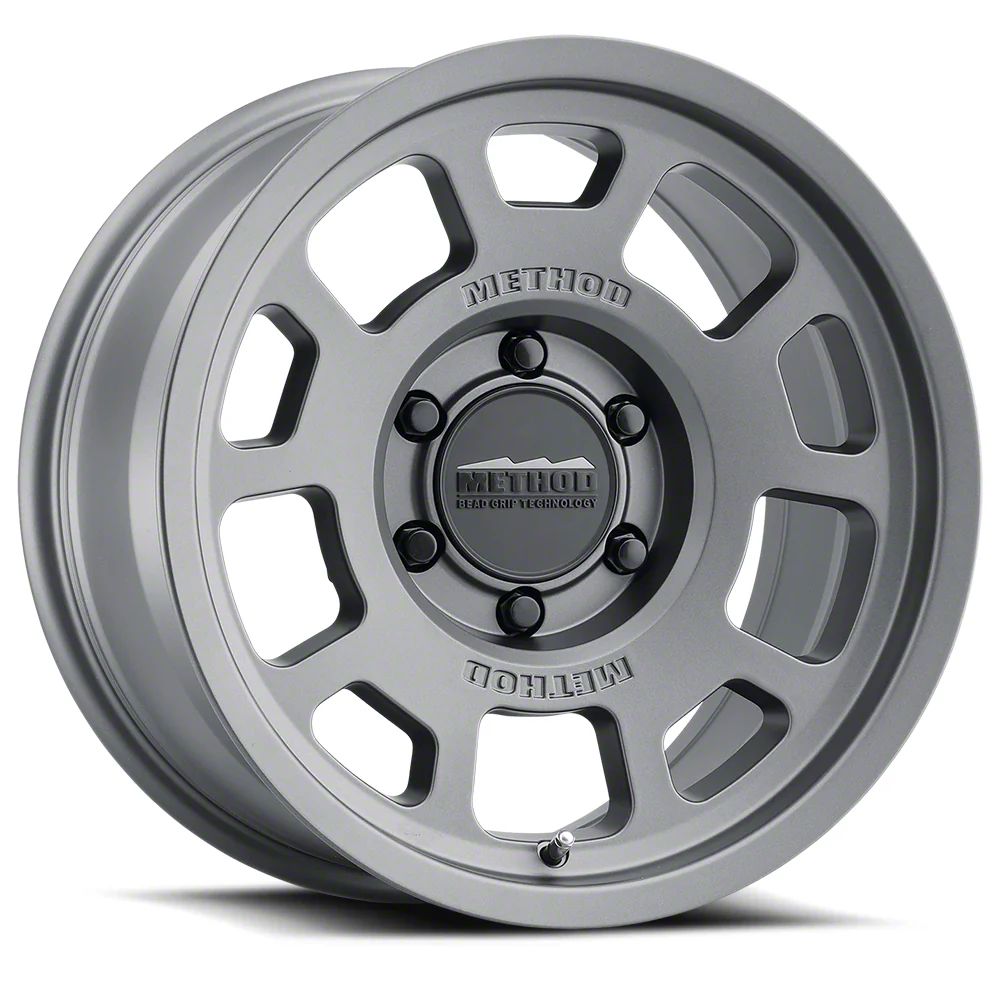 Method Race Wheels Ranger MR705 Bead Grip Titanium 6-Lug Wheel; 17x8.5 ...