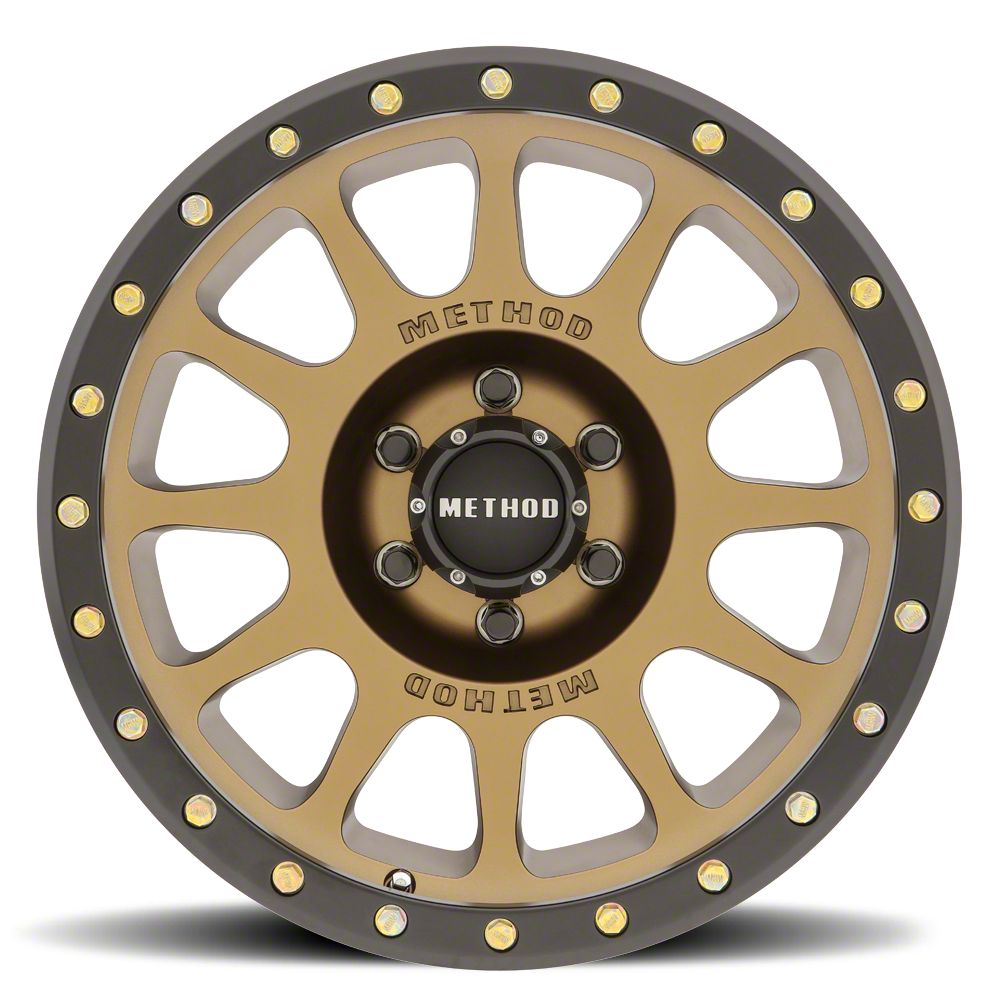 Method Race Wheels Colorado MR305 NV Bronze with Matte Black Lip 5-Lug ...