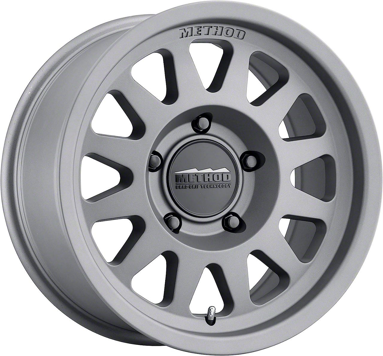 Method Race Wheels Dakota MR704 Bead Grip Titanium 5-Lug Wheel; 17x8.5 ...