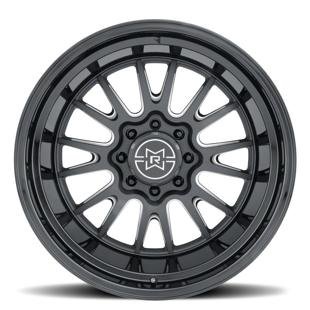 Method Race Wheels F-350 Super Duty MR802 Double Black Milled 8-Lug ...