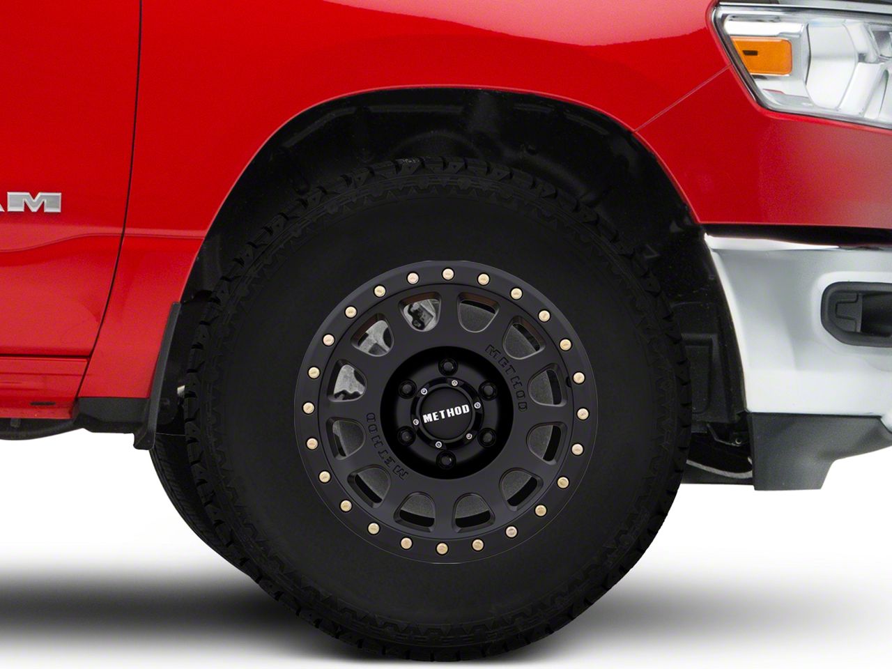 RAM 1500 18x9 Method Race Wheels MR305 & 35in BF Goodrich All-Terrain T ...