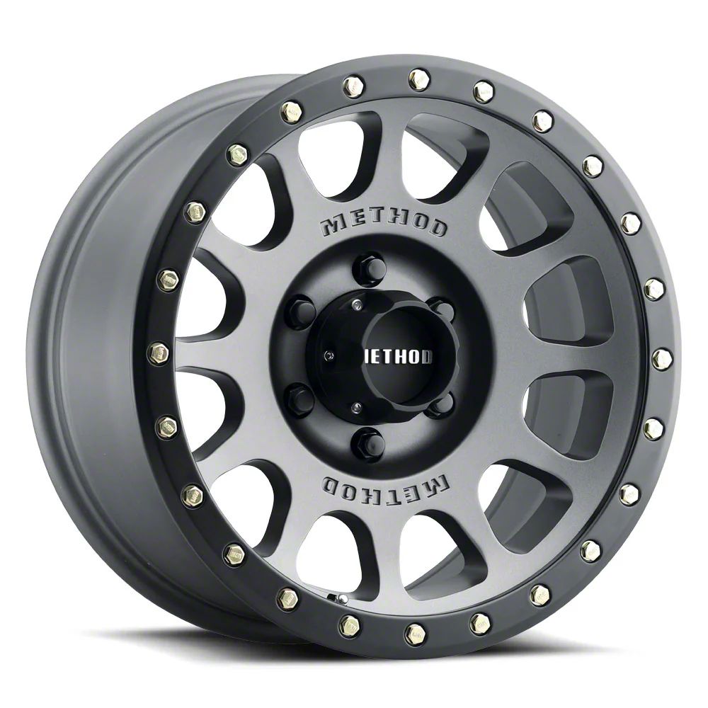Method Race Wheels Ranger MR305 NV Titanium with Matte Black Lip 6-Lug ...