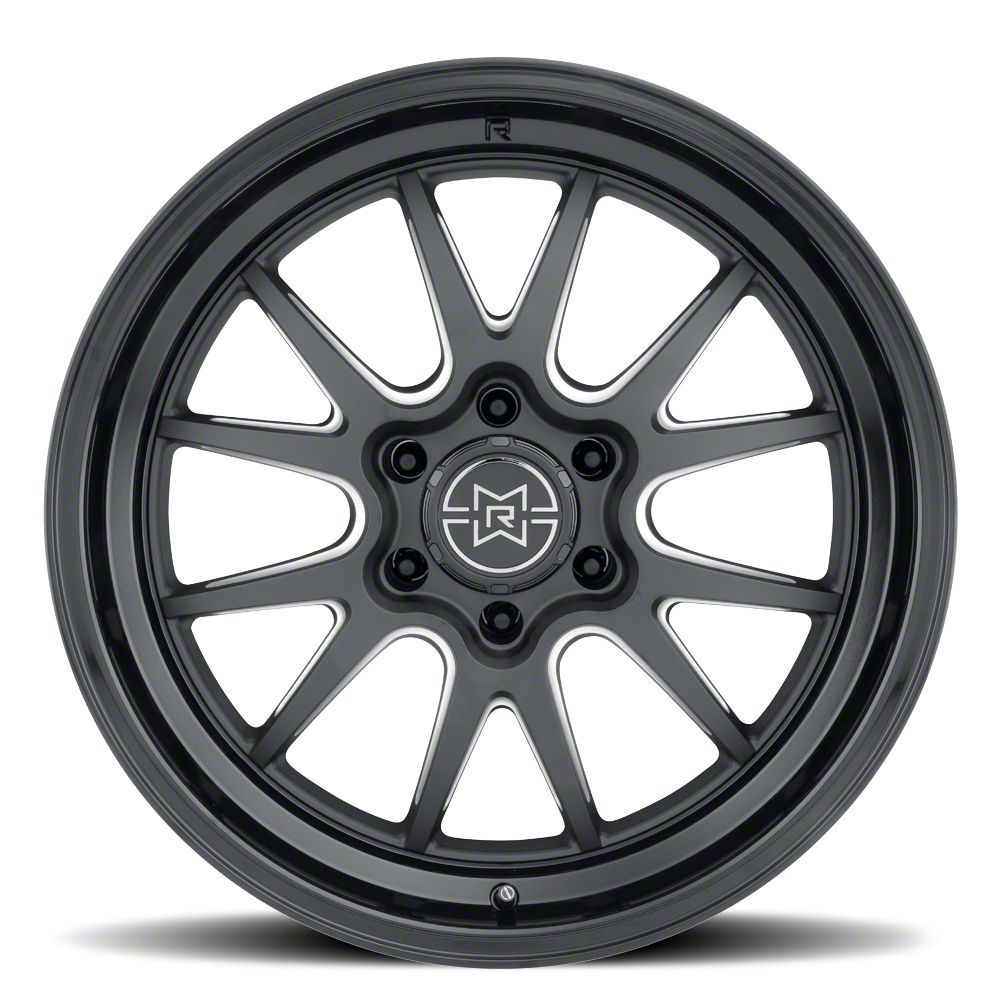 Method Race Wheels Ranger MR802 Double Black Milled 6-Lug Wheel; 22x10 ...