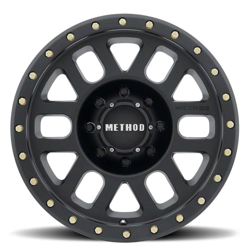 Method Race Wheels Sierra 2500 MR309 Grid Matte Black 8-Lug Wheel; 17x8 ...