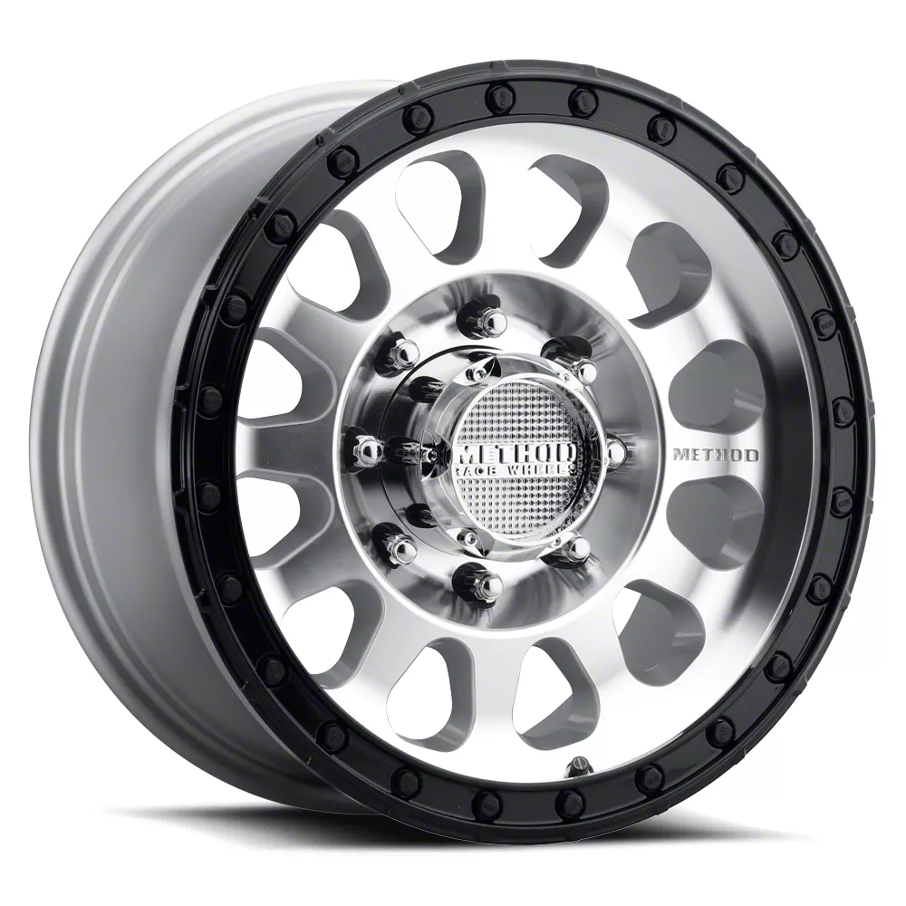 Method Race Wheels Sierra 3500 MR315 Machined with Gloss Black Lip 8 ...