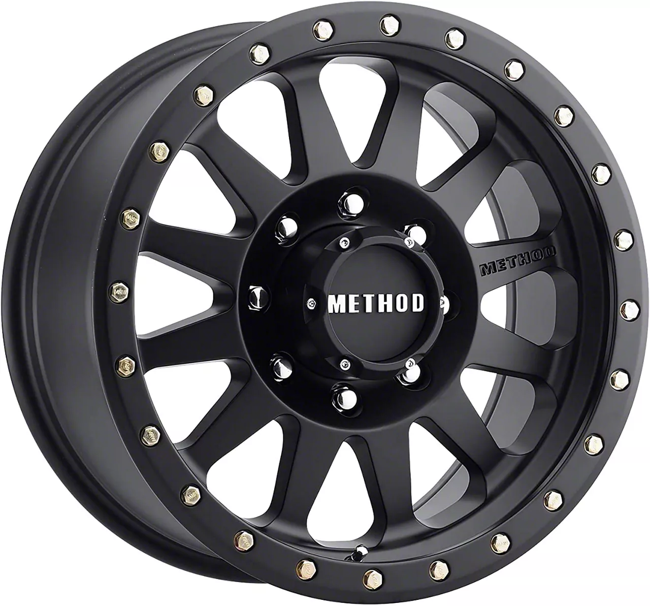 Method Race Wheels Silverado 2500 MR304 Double Standard Matte Black 8 ...