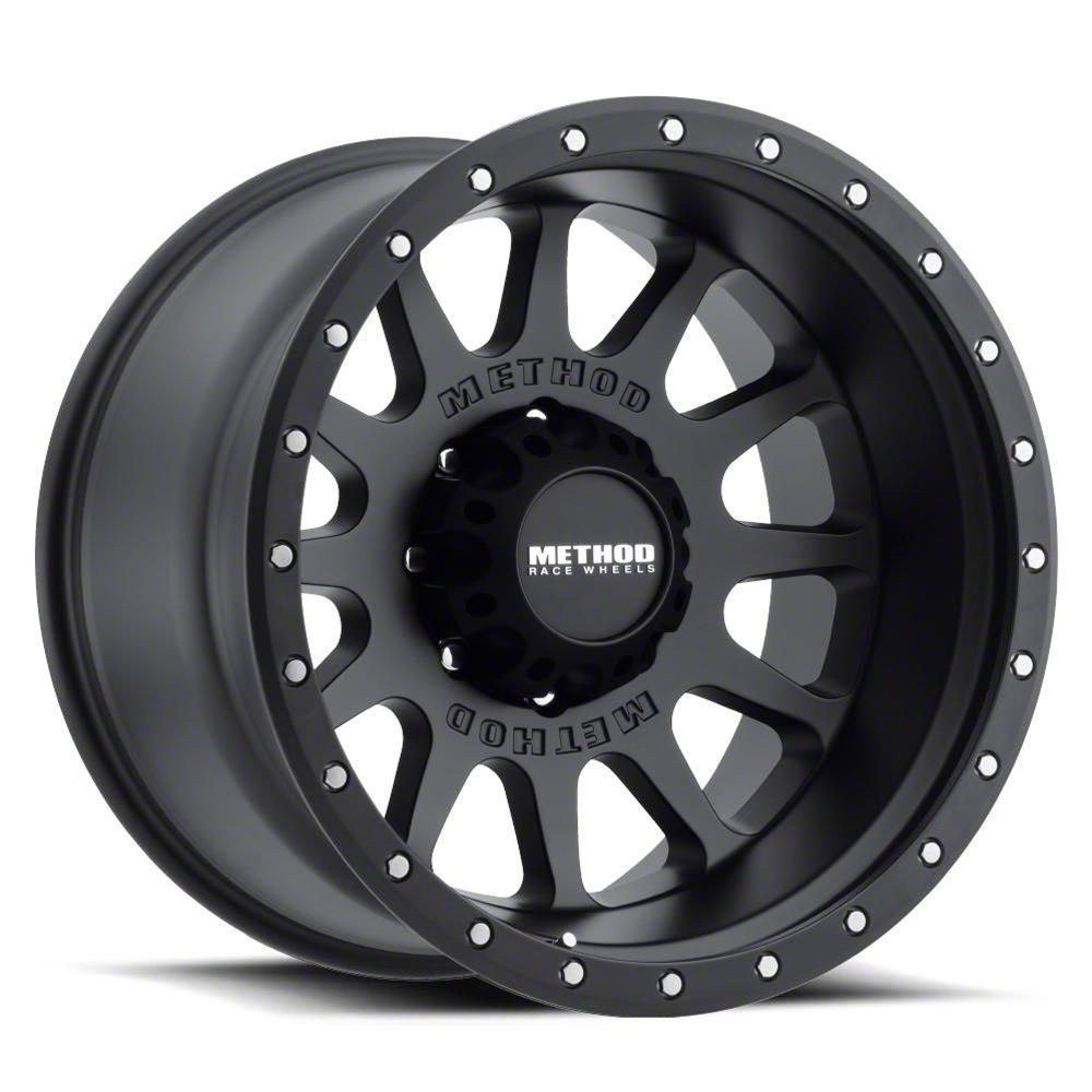 Method Race Wheels Yukon MR605 NV Matte Black 6-Lug Wheel; 20x9; -12mm ...