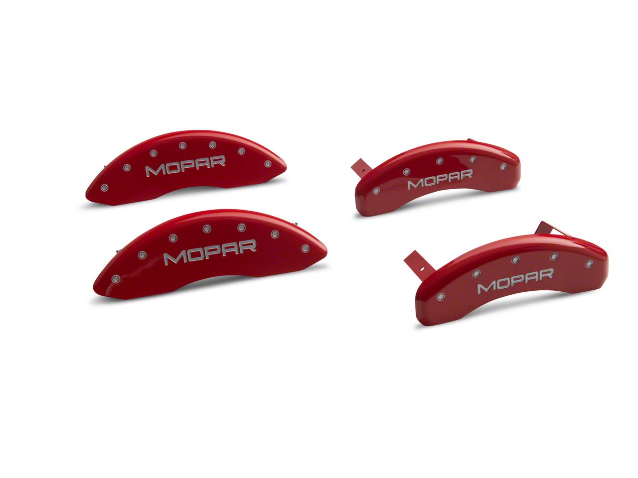 MGP RAM Red Caliper Covers w/ MOPAR Logo - Front & Rear 55001SMOPRD (11 ...