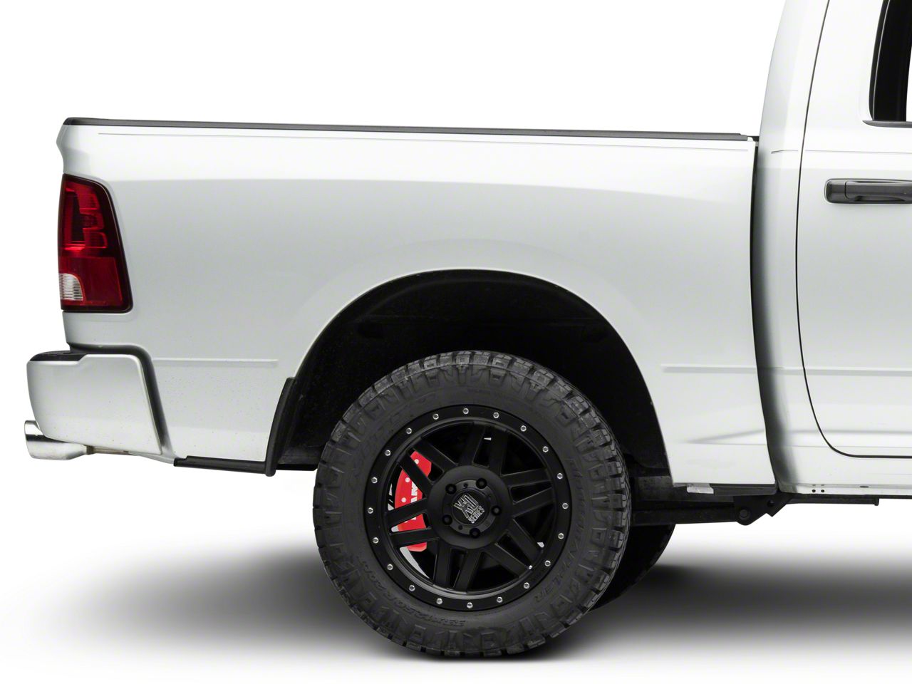 MGP RAM Red Caliper Covers w/ RAM Logo - Front & Rear 55001SRAMRD (11 ...