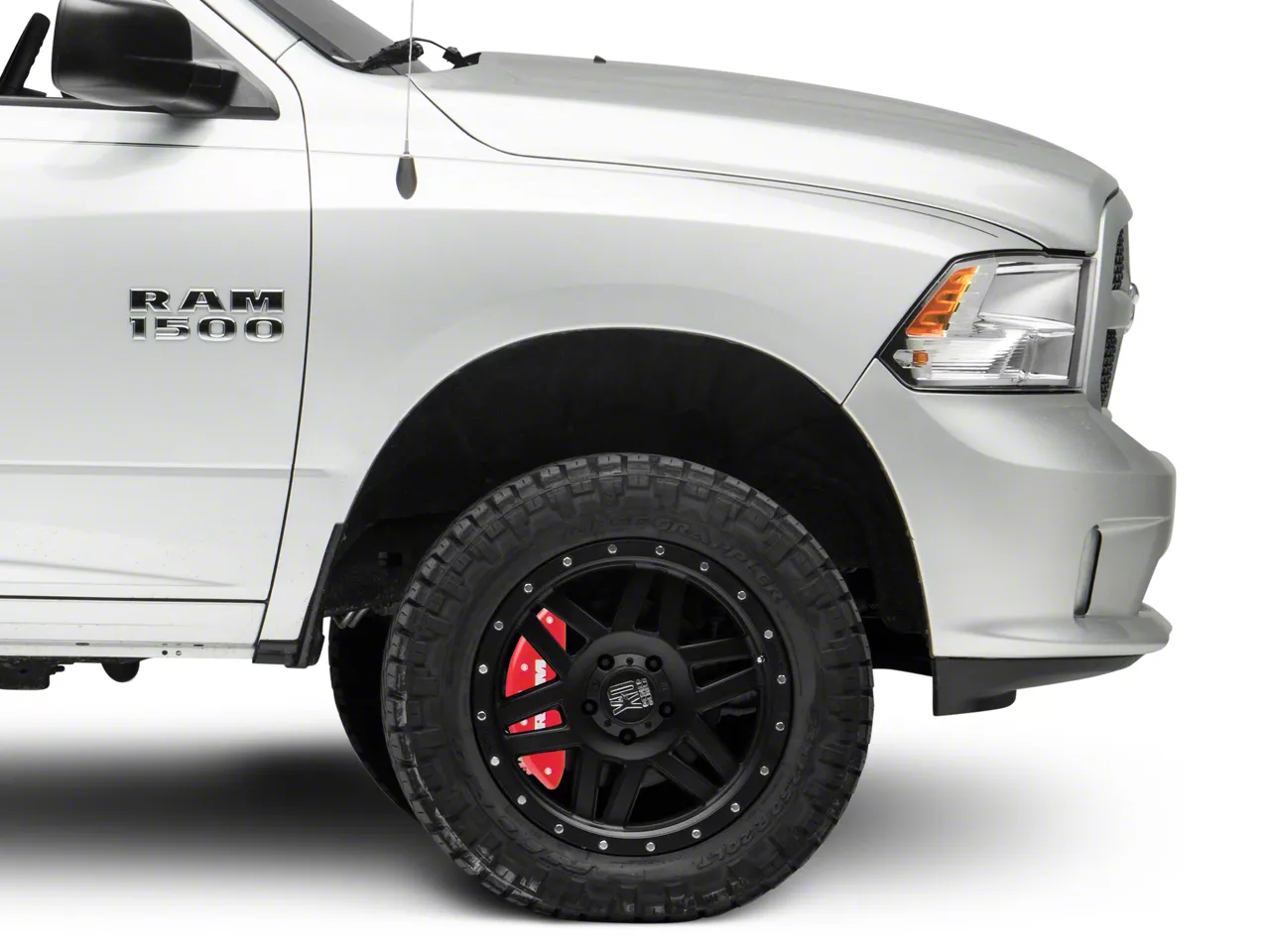 MGP RAM Red Caliper Covers w/ RAM Logo - Front & Rear 55001SRAMRD (11 ...