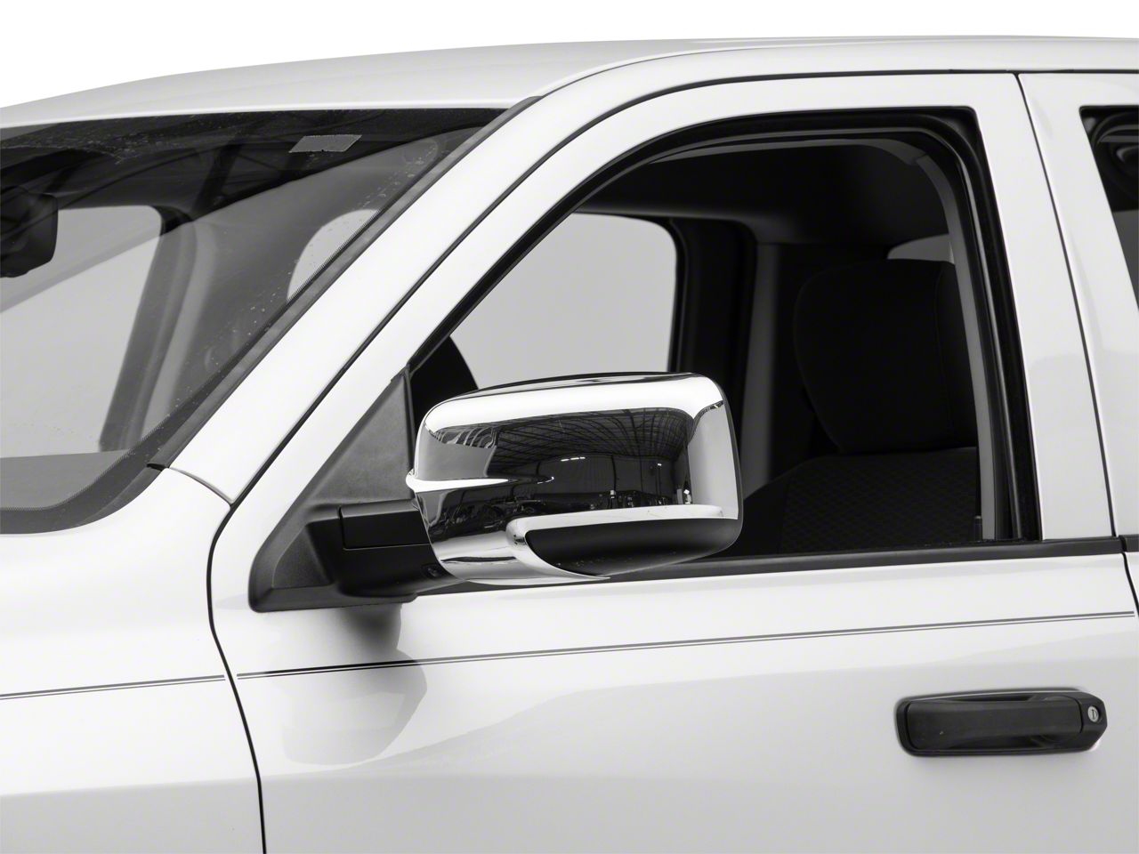 RAM 1500 Mirror Covers; Chrome (13-18 RAM 1500)