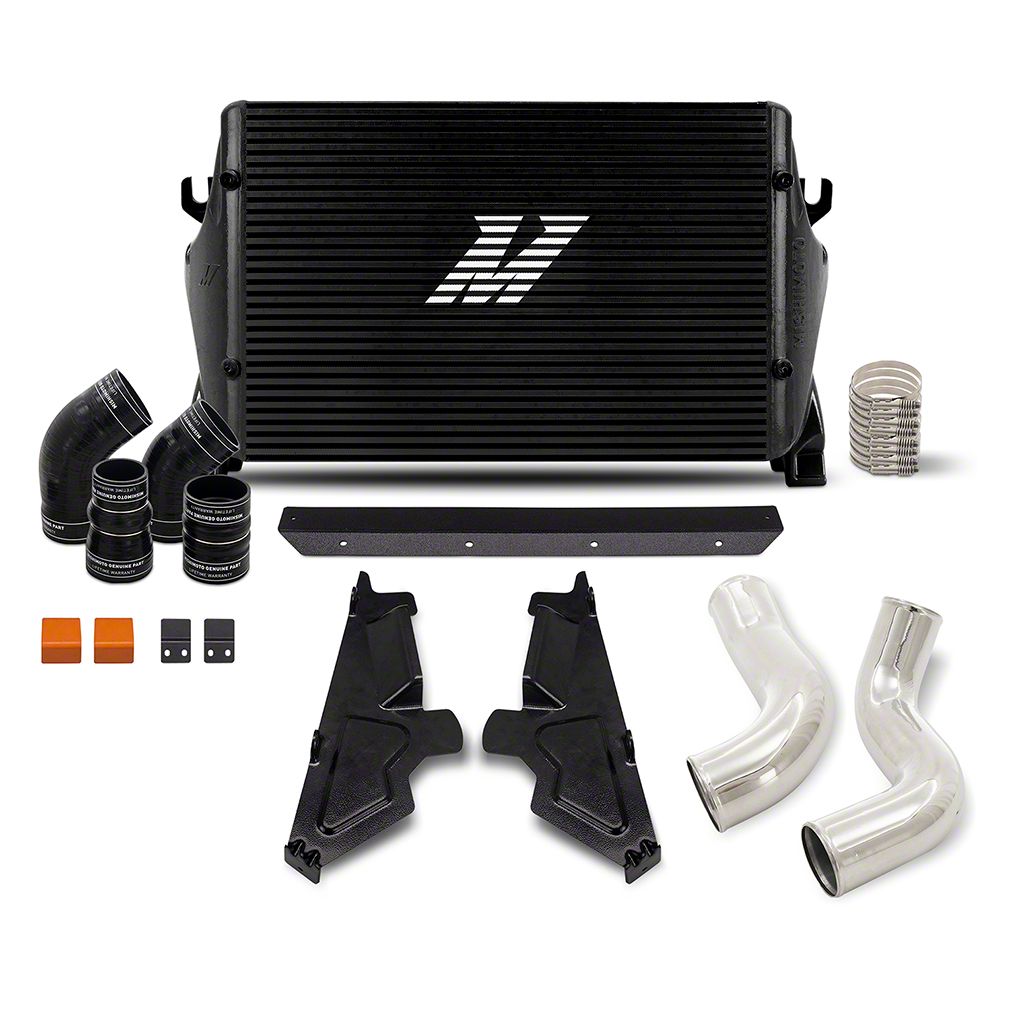 Mishimoto RAM 2500 Performance Intercooler Kit with Polished Piping; Black MMINT-RAM-19KBKP (19 ...