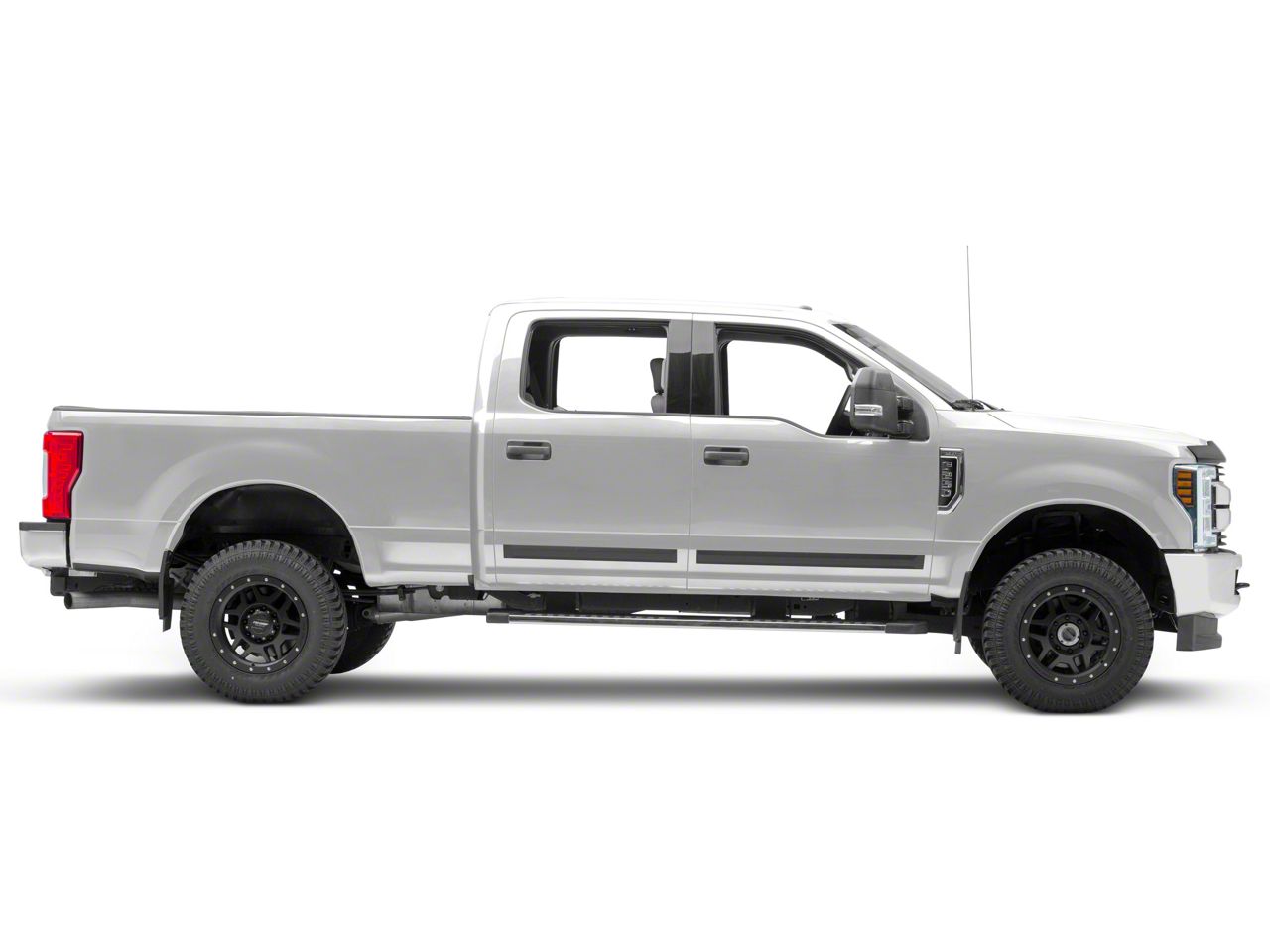 RedRock F-250 Super Duty Rugged Look Body Side Moldings; Matte Black ...