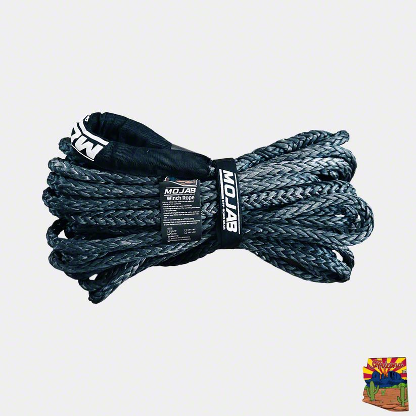 Mojab Offroad F-150 1/2-Inch x 50-Foot Winch Line Extension; Black WLEB ...