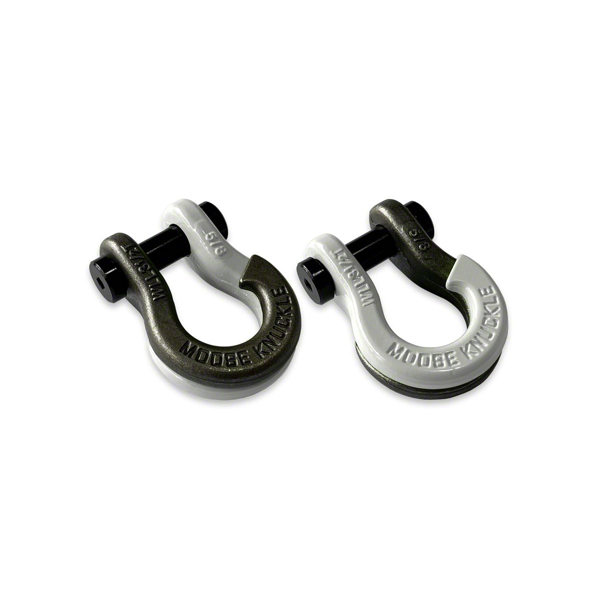 Moose Knuckle Offroad Ranger Jowl Split Recovery Shackle 5/8 Combo; Raw ...