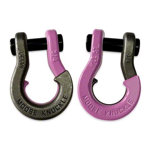 Moose Knuckle Offroad Silverado 3500 Jowl Split Recovery Shackle 3/4 Combo; Raw Dog and Pretty ...
