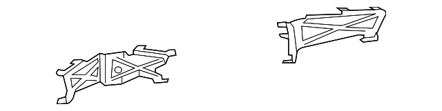 Mopar RAM 1500 Bumper Bracket Set; Rear 68404447AC (19-25 RAM 1500 ...