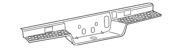 Mopar RAM 1500 Bumper Step Pad; Rear; With CLASS IV Tow Hitch ...