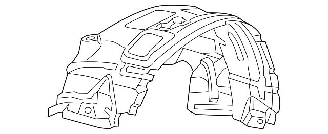 Mopar RAM 1500 Fender Liner; Right; Without Wheel Opening Moulding ...