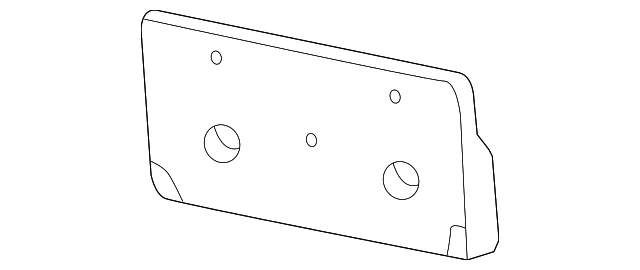 Mopar RAM 1500 License Plate Bracket 68141642AA (13-18 RAM 1500) - Free ...