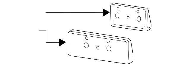 Mopar RAM 1500 License Plate Bracket; Front 68274215AE (19-24 RAM 1500 ...