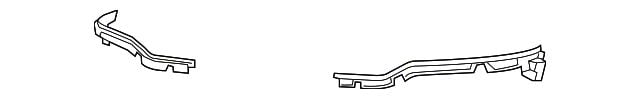 Mopar RAM 2500 Bumper Bracket Set; Cover; Front 68449573AA (19-24 RAM ...