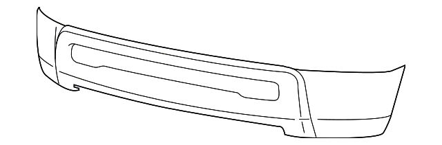 Mopar RAM 2500 Front Bumper Face Bar without Fog Light Openings; Chrome ...