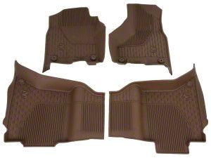 Mopar RAM 3500 All-Weather Front and Rear Floor Mats with RAM Head Logo ...