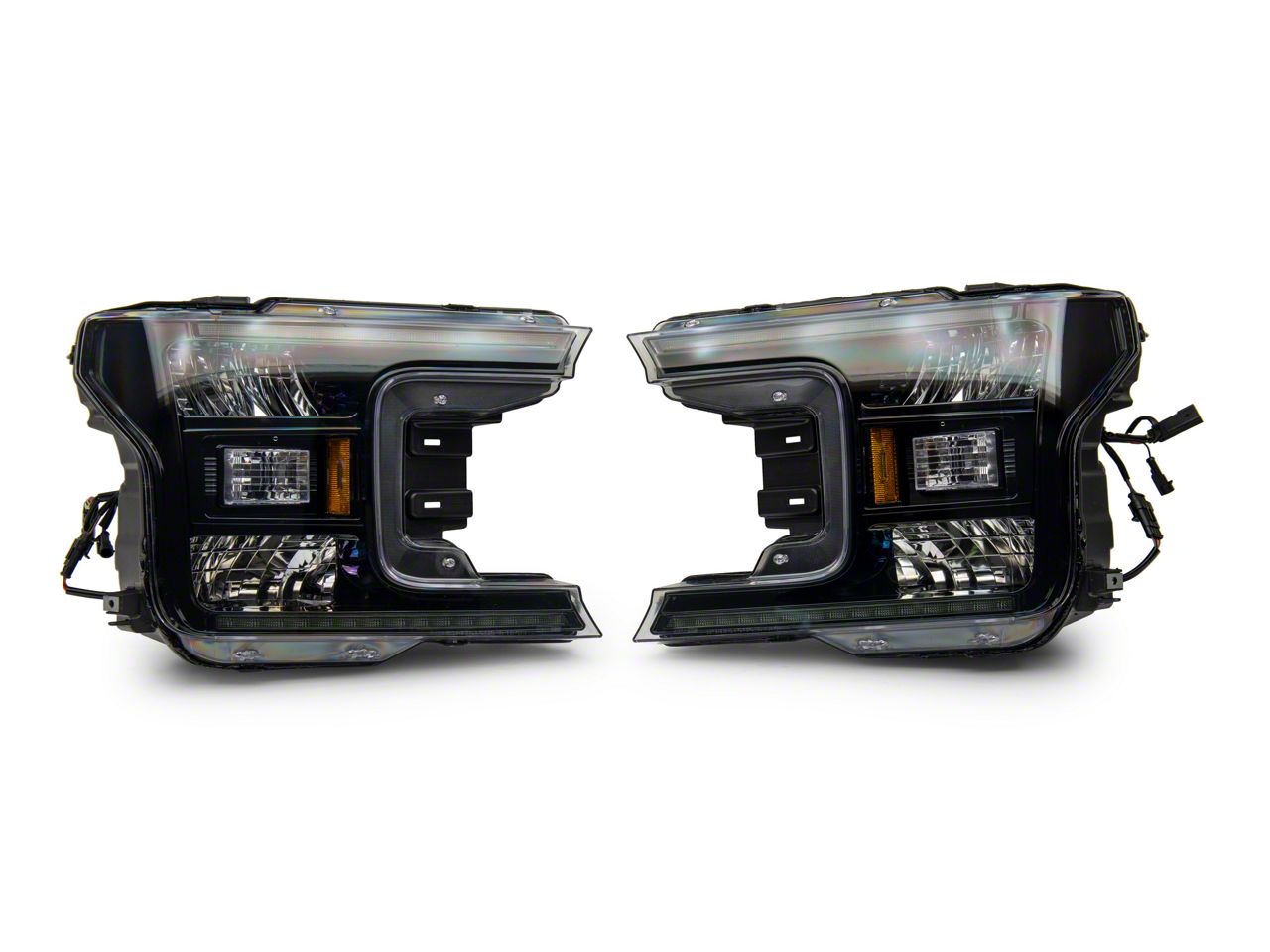 Morimoto F-150 XB Hybrid-R LED Headlights; Black Housing; Clear Lens ...