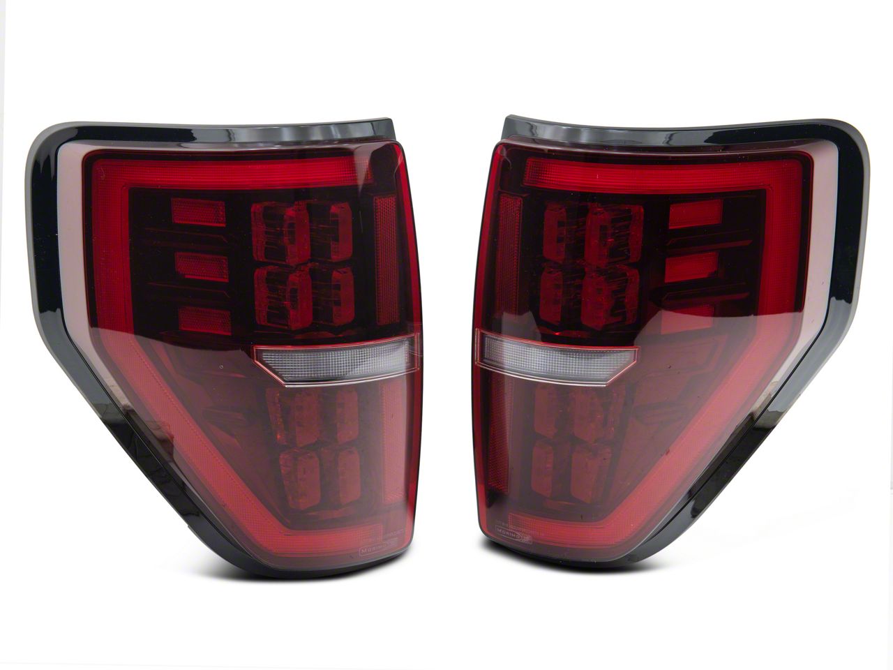 Morimoto F-150 XB LED Tail Lights; Black Housing; Red Lens LF720 (09-14 ...