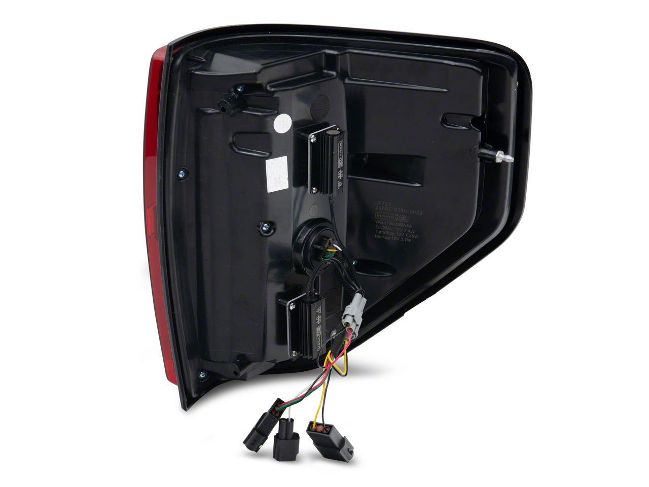 Morimoto F-150 XB LED Tail Lights; Black Housing; Red Lens LF720 (09-14 ...
